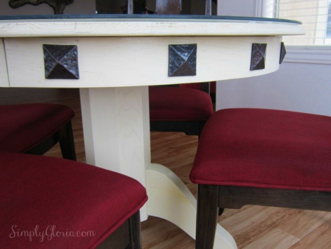 DIY Painted Dining Table - Simply Gloria
