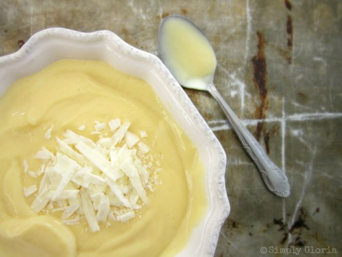 White Chocolate Custard - Simply Gloria