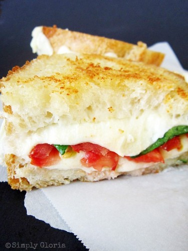 Caprese Grilled Cheese - Simply Gloria