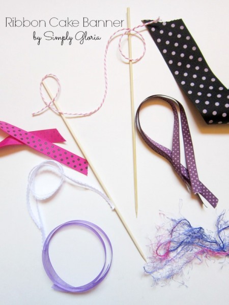 Ribbon Cake Banner - Simply Gloria