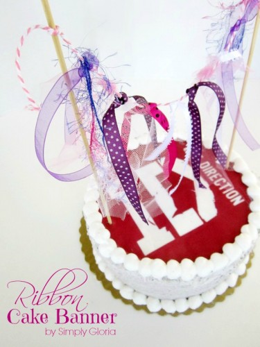 Ribbon Cake Banner - Simply Gloria