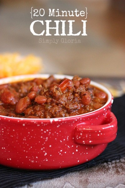 Chunky Beef Chili - Simply Gloria