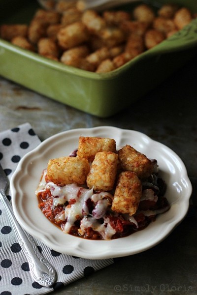 Chili Cheese Tots - Simply Gloria