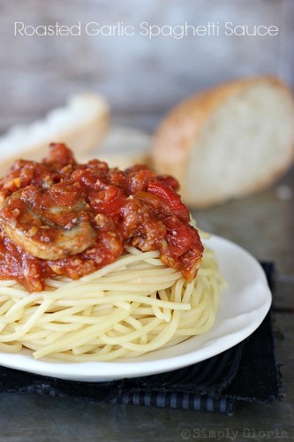 Roasted Garlic Spaghetti Sauce - Simply Gloria
