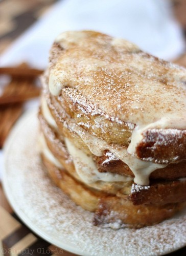 Cinnamon French Toast with Cream Cheese Glaze - Simply Gloria