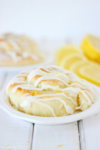 Sticky Lemon Sweet Rolls - Simply Gloria