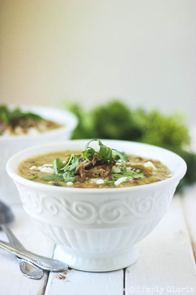 Pulled Pork Green Chili - Simply Gloria