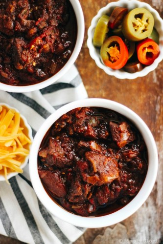 Chunky Beef Chili - Simply Gloria
