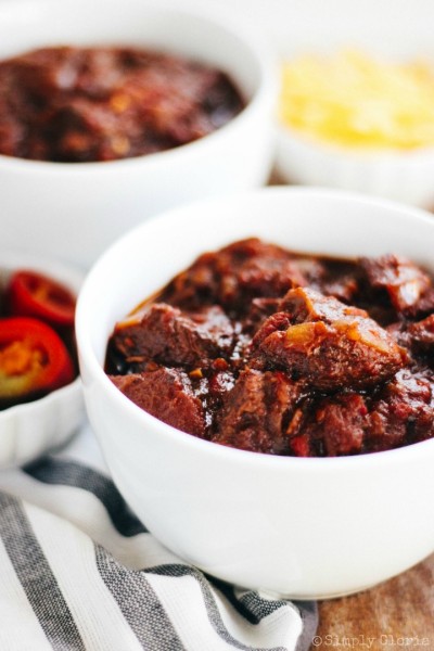 Chunky Beef Chili - Simply Gloria